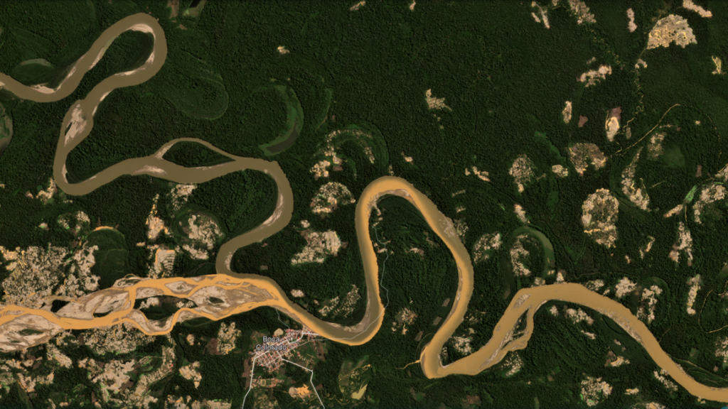 Modern day gold mining boom caused vast damage to tropical rivers ...