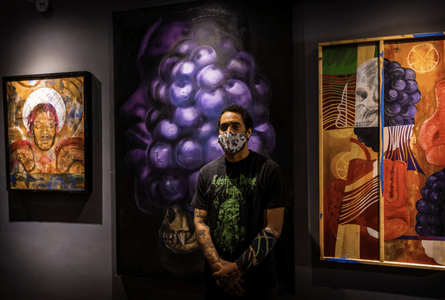 Local artists paint large mining-themed murals in Nevada's city of Elko ...